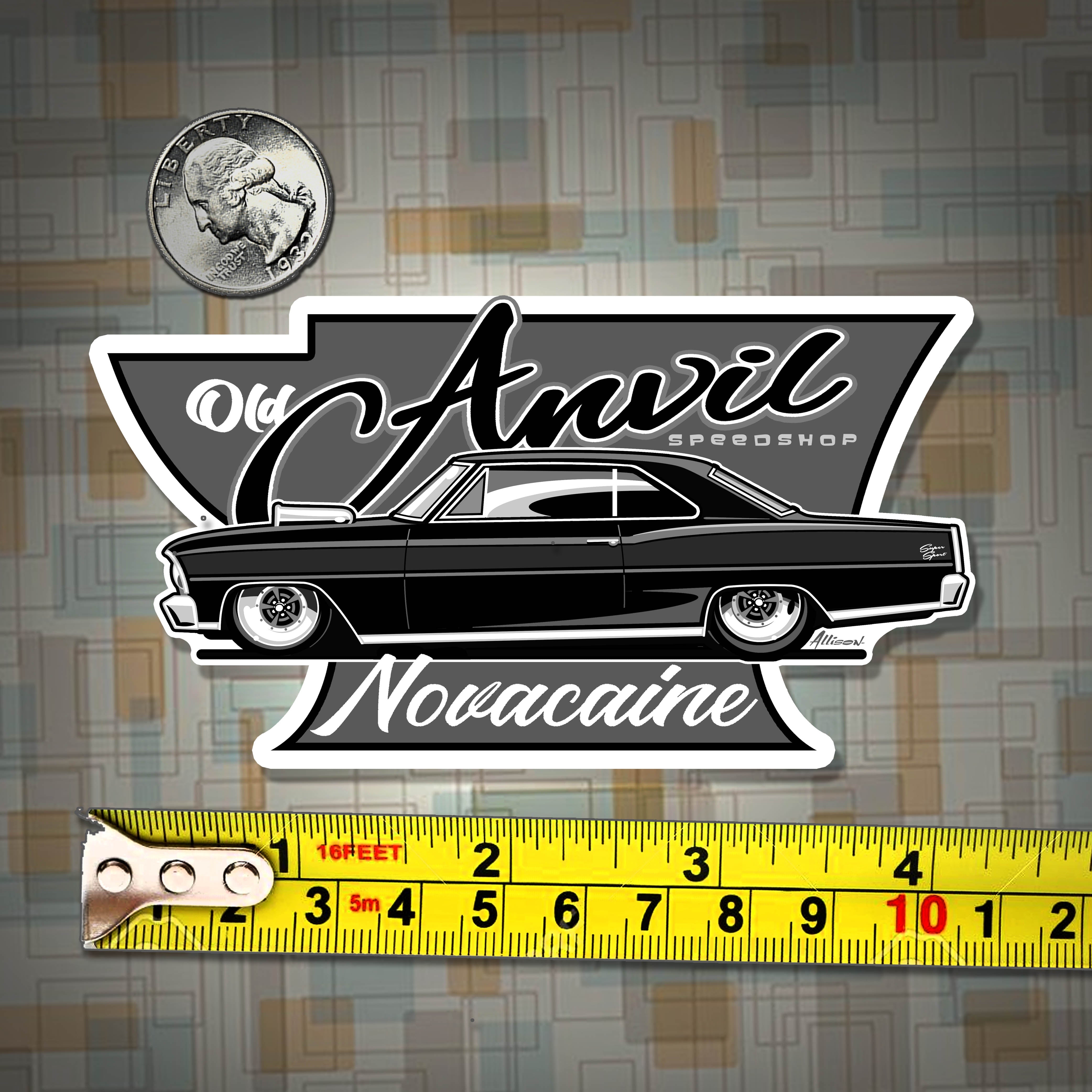 Novacaine Anvil sticker – Old Anvil Speed Equipment