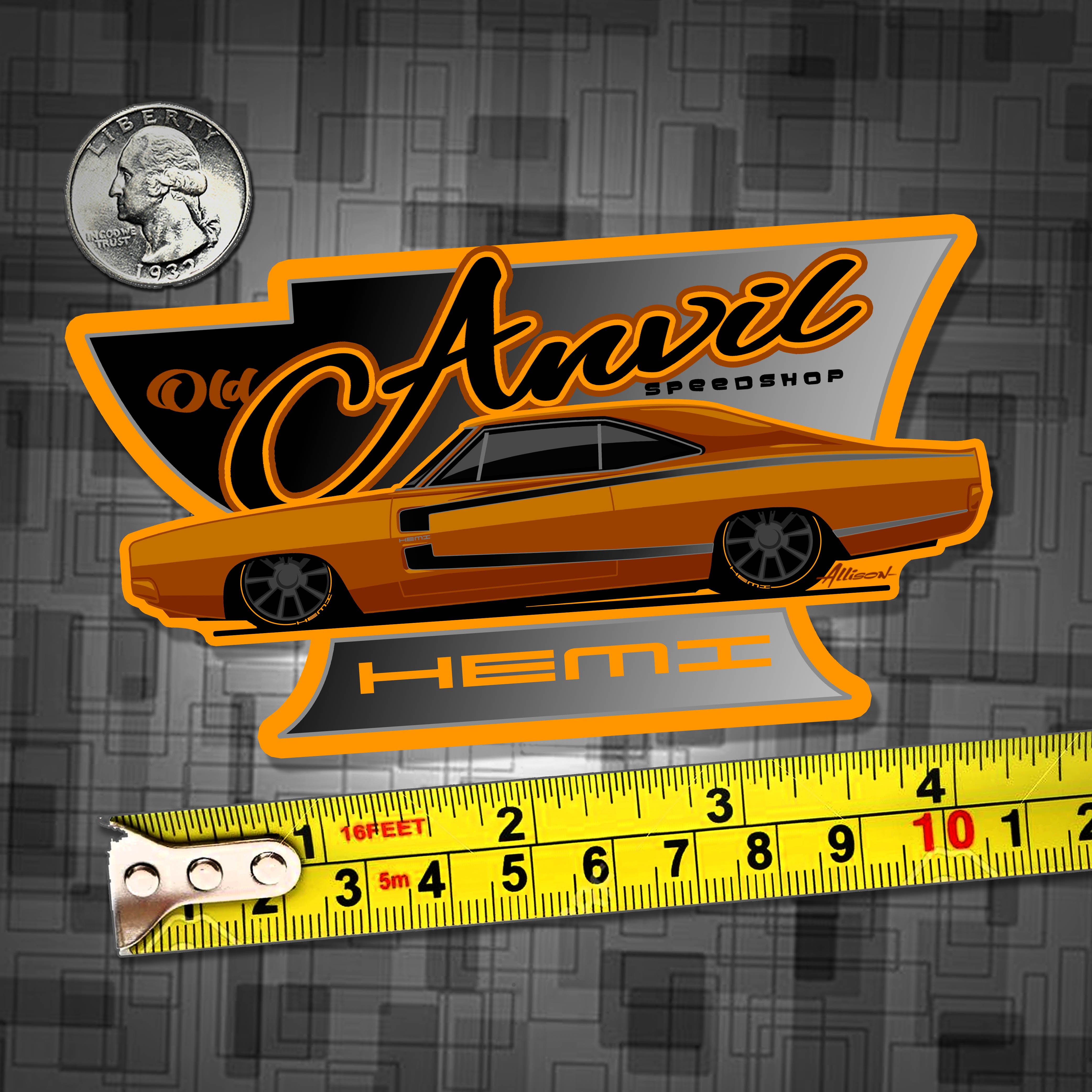 Hemi Anvil Sticker – Old Anvil Speed Equipment